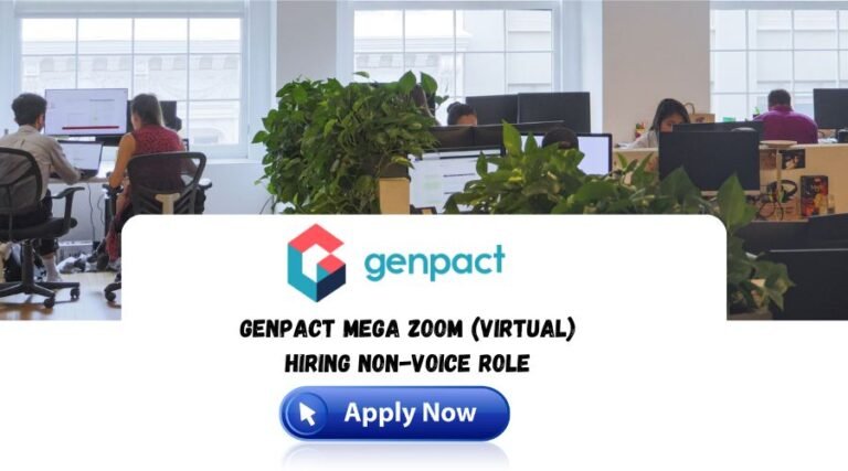Genpact Mega Zoom (Virtual) Interview On 20th April 2024 Freshers ...